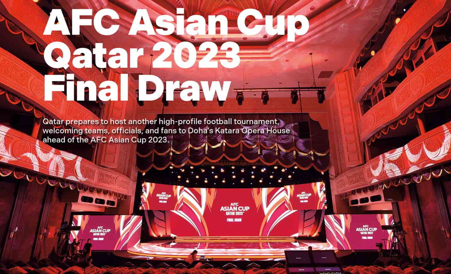 QVISION PRODUCES THE SPECTACULAR AFC ASIAN CUP QATAR 2023 DRAW EVENT - Qvision